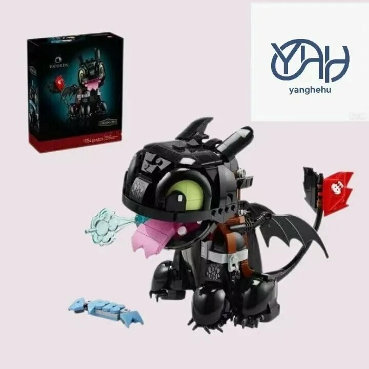 Сборный конструктор Беззубик из Как приручить дракона лего совместимый для сборки и коллекционирования подарок на день рождения/XUSIJUTO