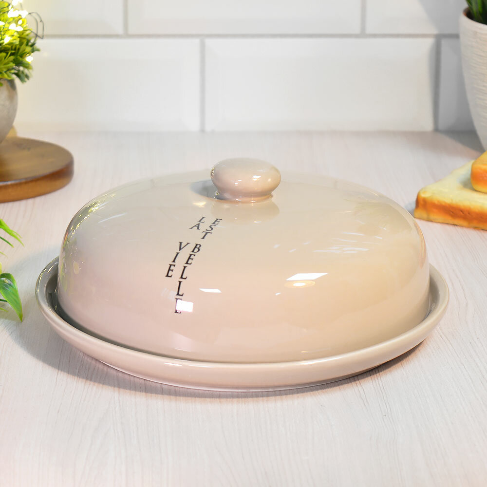 Блюдо для блинов "Жизнь прекрасна" 23см (00113331)