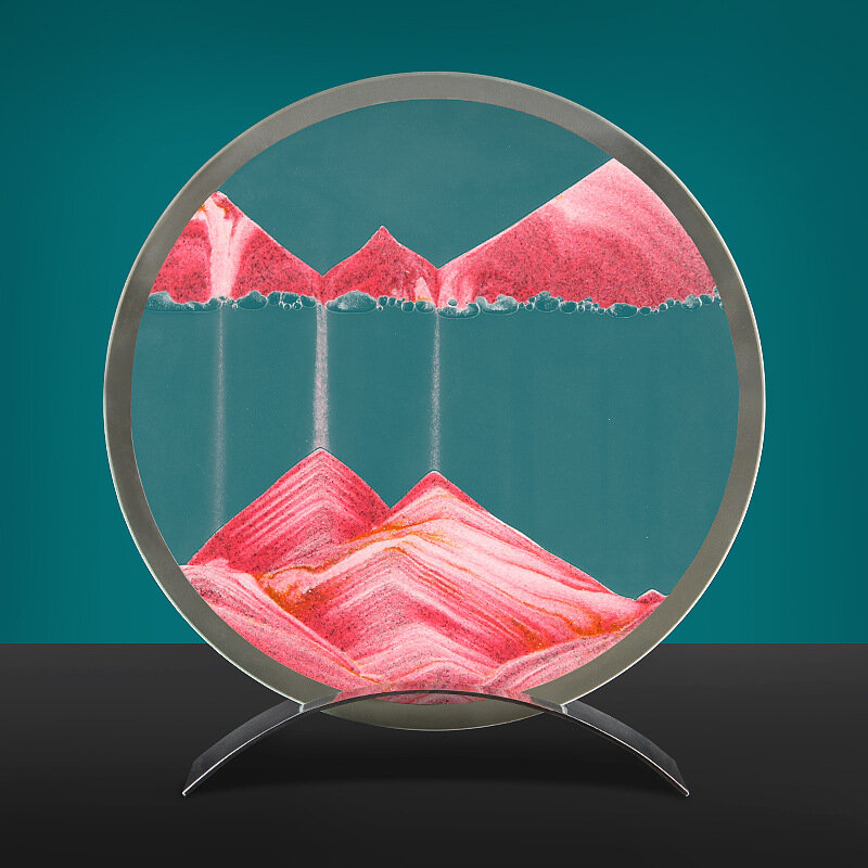 Креативная картина из текучего песка, стеклянный орнамент, подарок, песочные часы, декор для гостиной, винного шкафа, офисного стола, домашнего декора, праздничное рукоделие