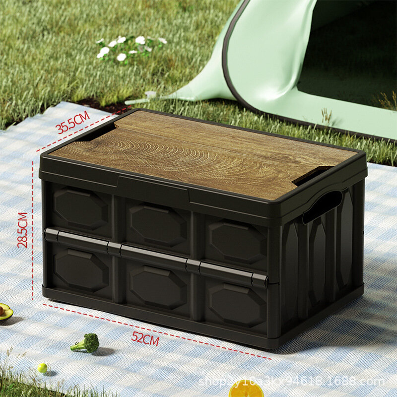 Кемпинговая коробка для хранения на открытом воздухе, складная коробка для багажника автомобиля, пластиковая коробка для хранения, коробка для игрушек