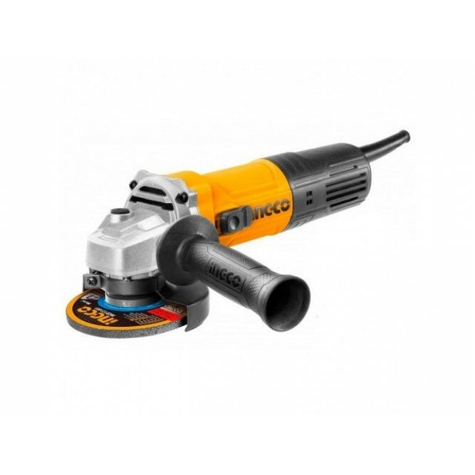 Шлифовальная машина угловая 125/ 900ВТ 12000 об. МИН. ВЕС 1.7КГ INGCO