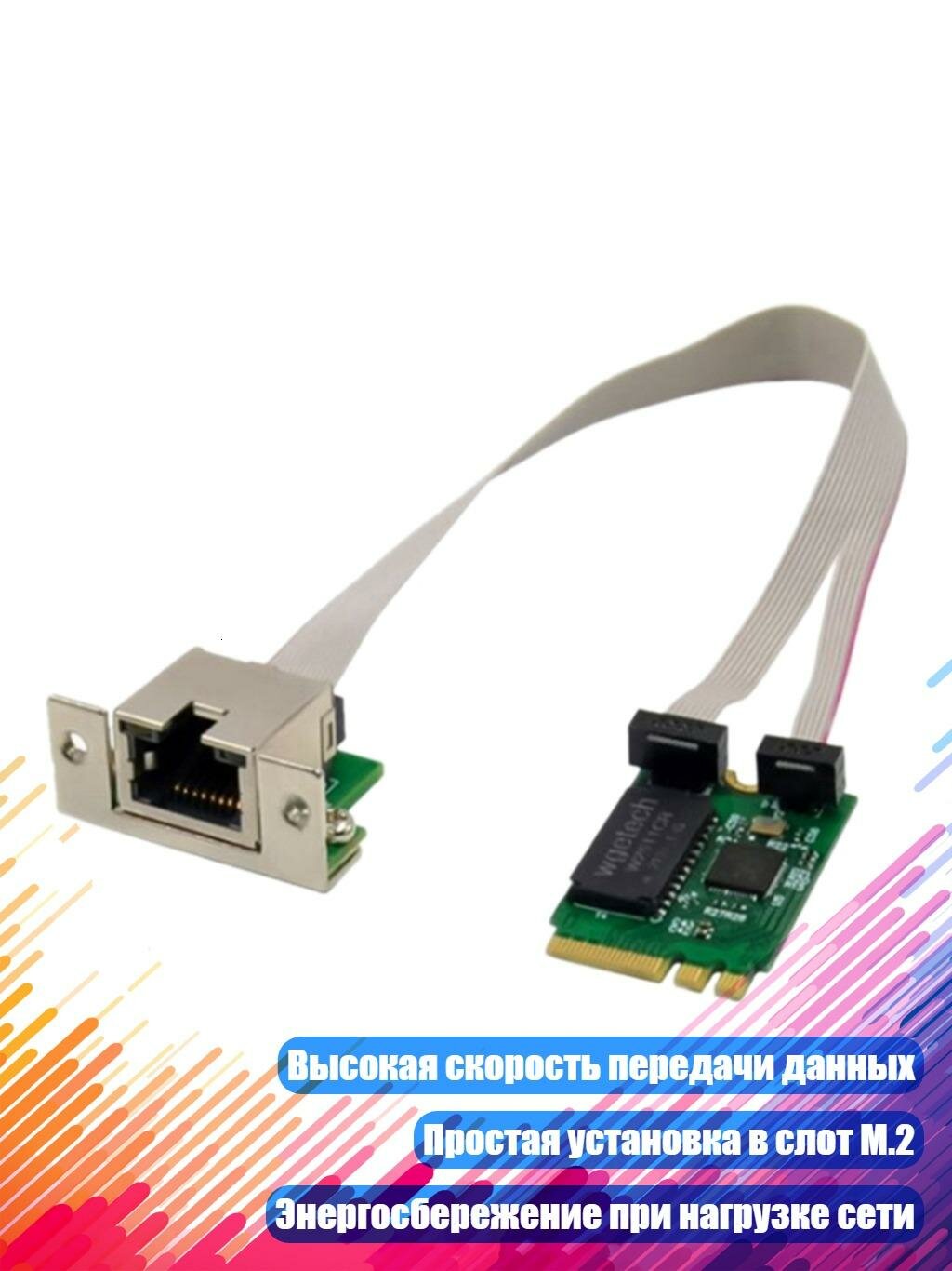 Высокоскоростная M.2 A+E 2,5G сетевая карта