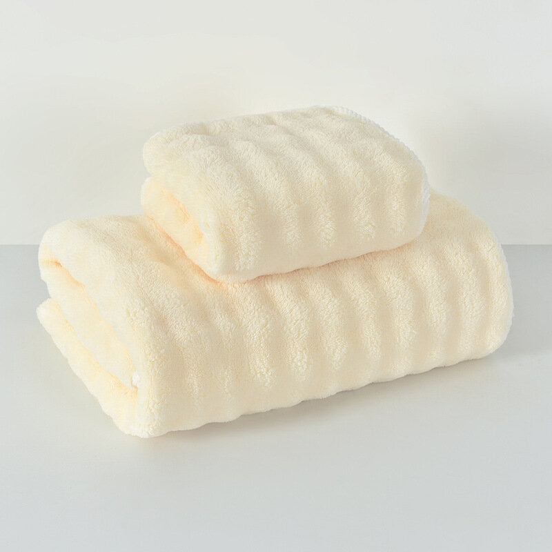 Трансграничный пузырь плюшевые полотенца полотенце утолщение слоновая кость_Полотенце [35*75см]
