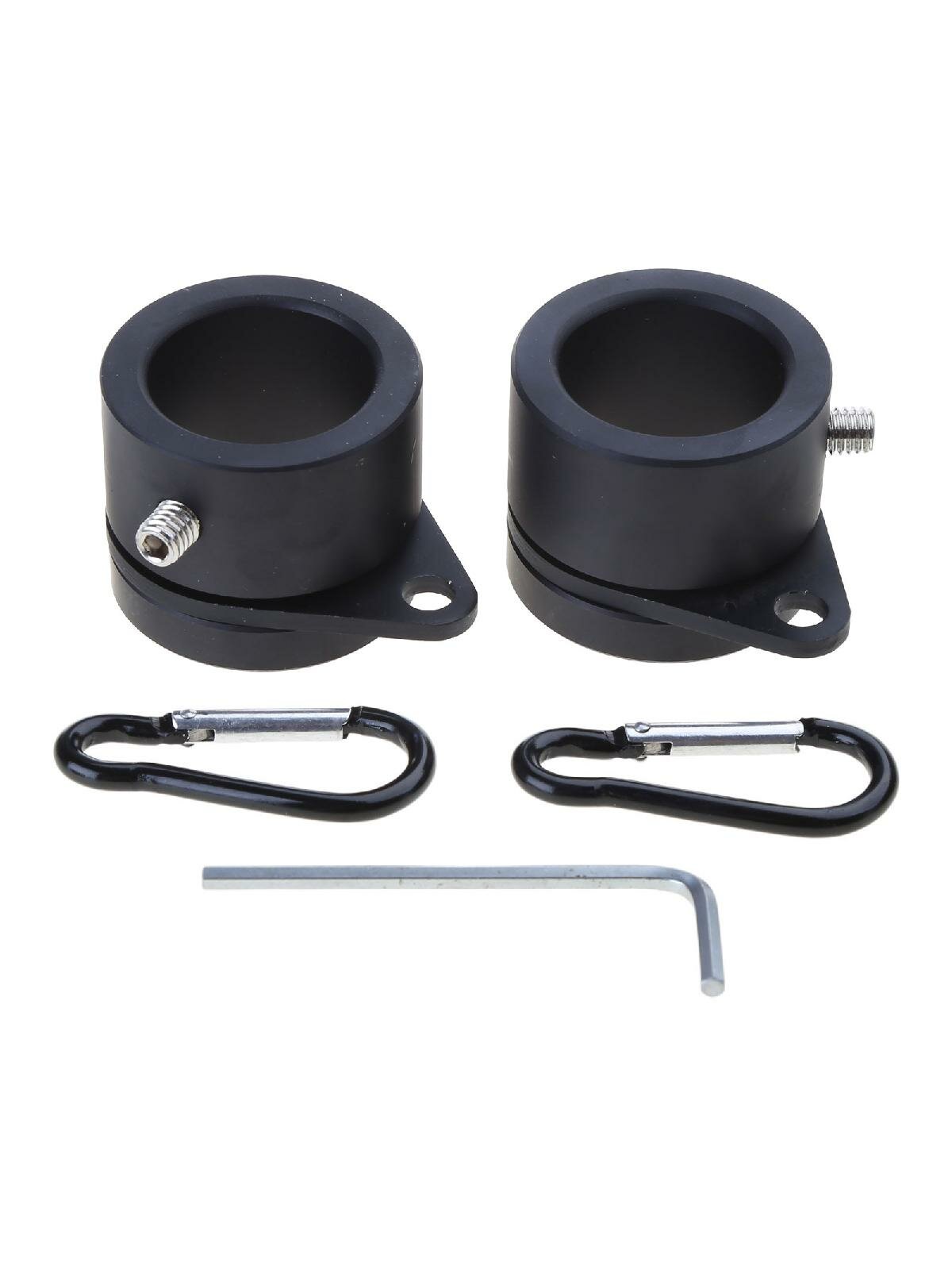 Монтажные кольца для флагштоков в комплекте с карабином 360 оборотов Диаметр от 1 до 1,26 дюйма