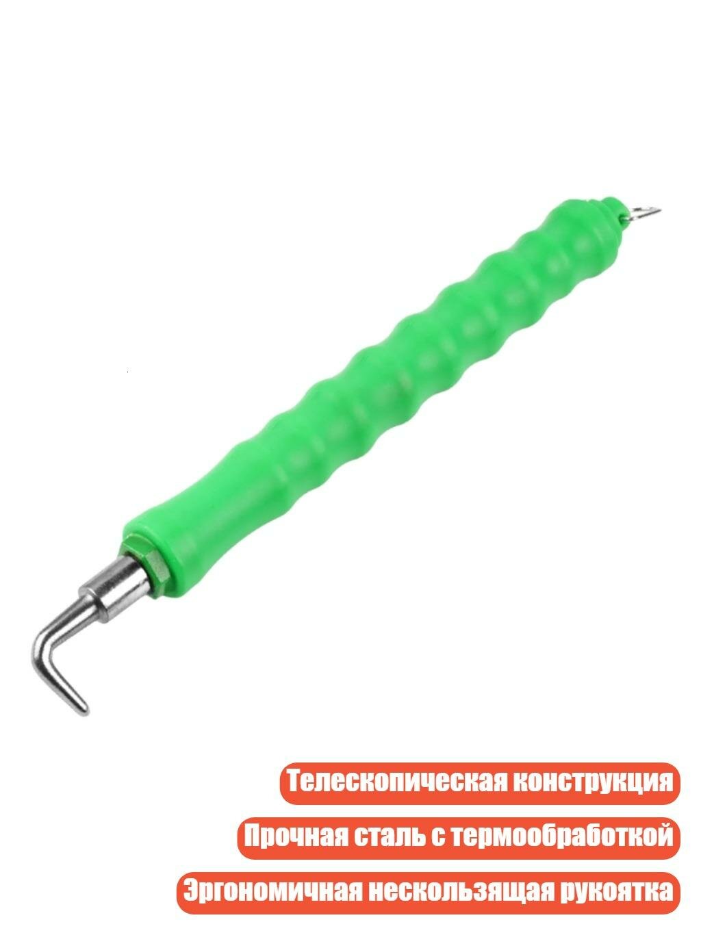 Портативный полуавтоматический крюк для вязки арматуры, Зеленый