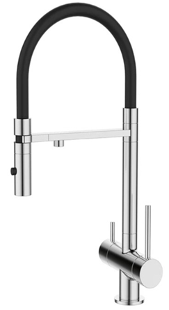 Смеситель для кухни DQ Kitchen под фильтр, гибкий излив DA1462501Chrome
