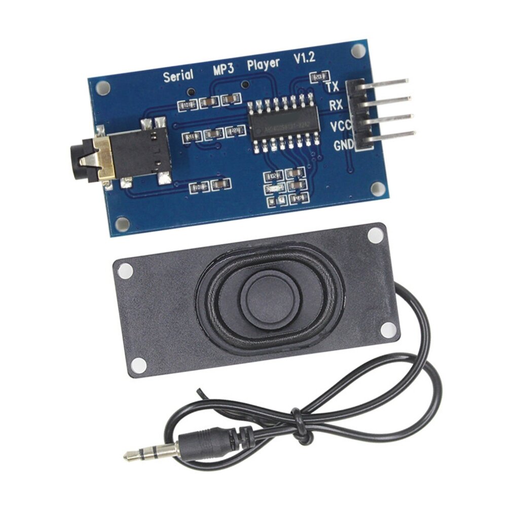 Модуль музыкального проигрывателя MP3 поддерживает управление MP3-модулем YX5300 UART TTL