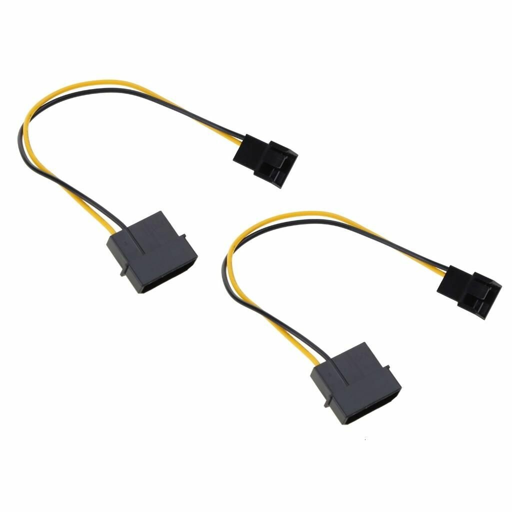 4-Pin Molex IDE на 3-Pin разъем вентилятора, 1 набор из 2