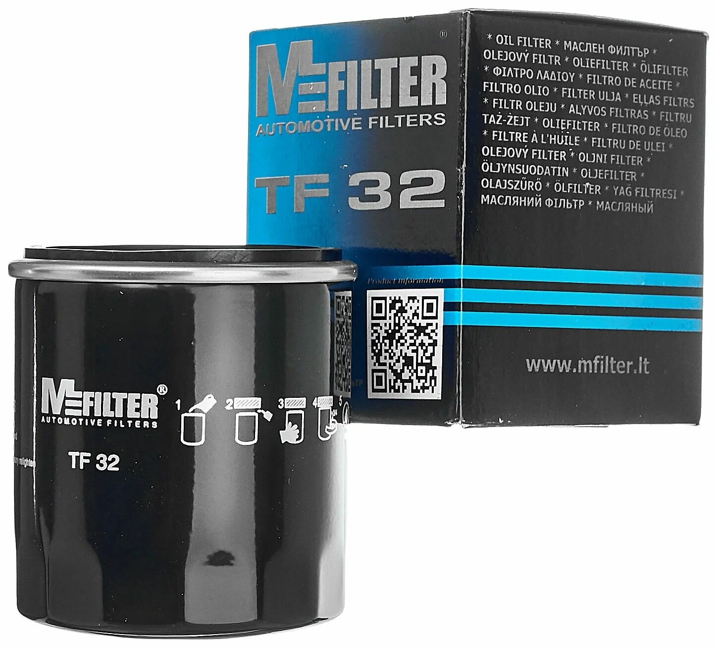 Фильтр масляный MFILTER TF32 для Opel Ascona Astra Omega Kadett Vectra - DO229; OP570; LF3958; 5009285; 5009285; 5016786