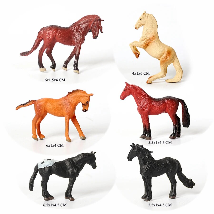 Фигурки лошадок SamKaLa horse 6pcs D