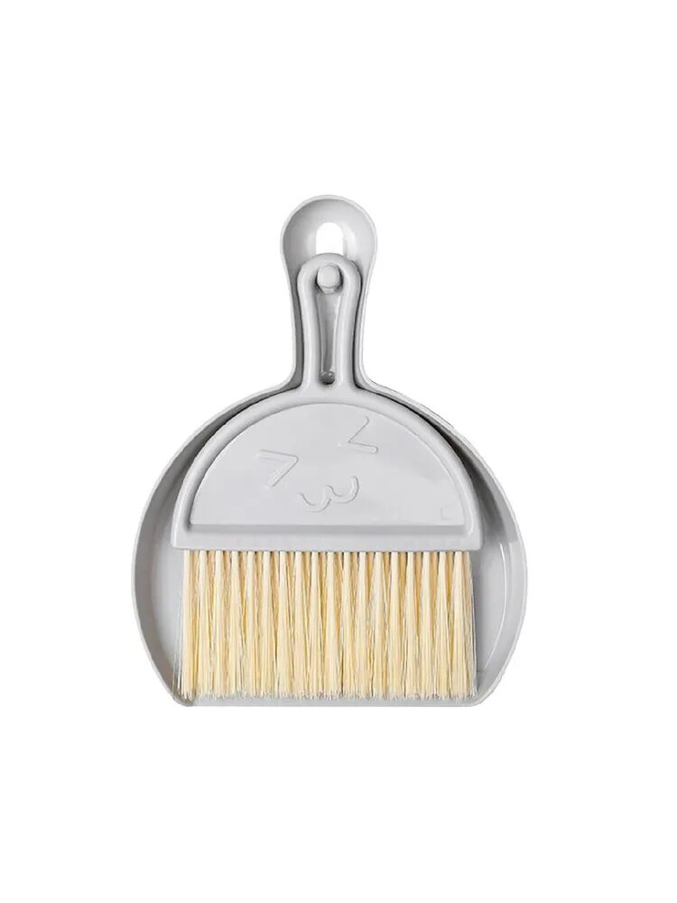 Мини набор для уборки, мягкая щетка и совок, для удаления пыли со стола, подоконника и кровати, компактный