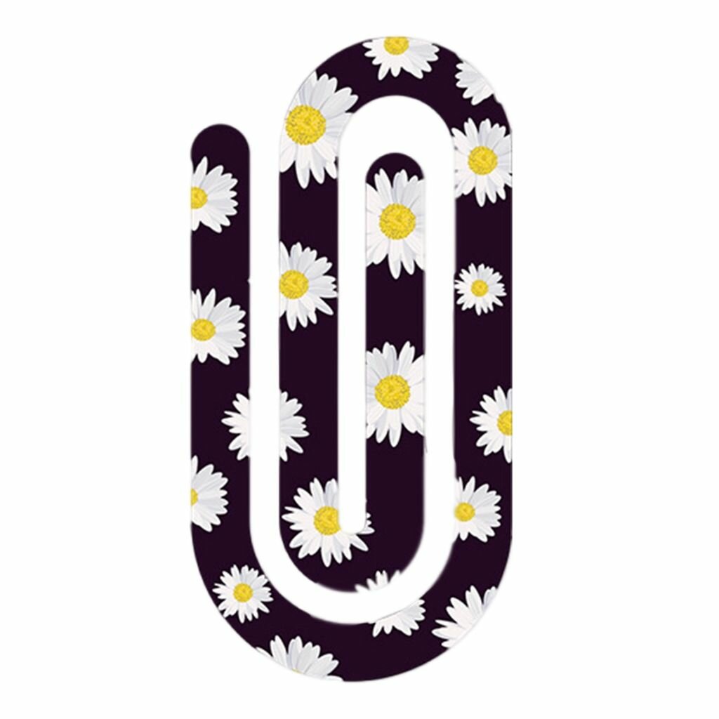 Акриловая скрепка для студенческой книги, держатель для заметок, картотека-1 маленькая маргаритка