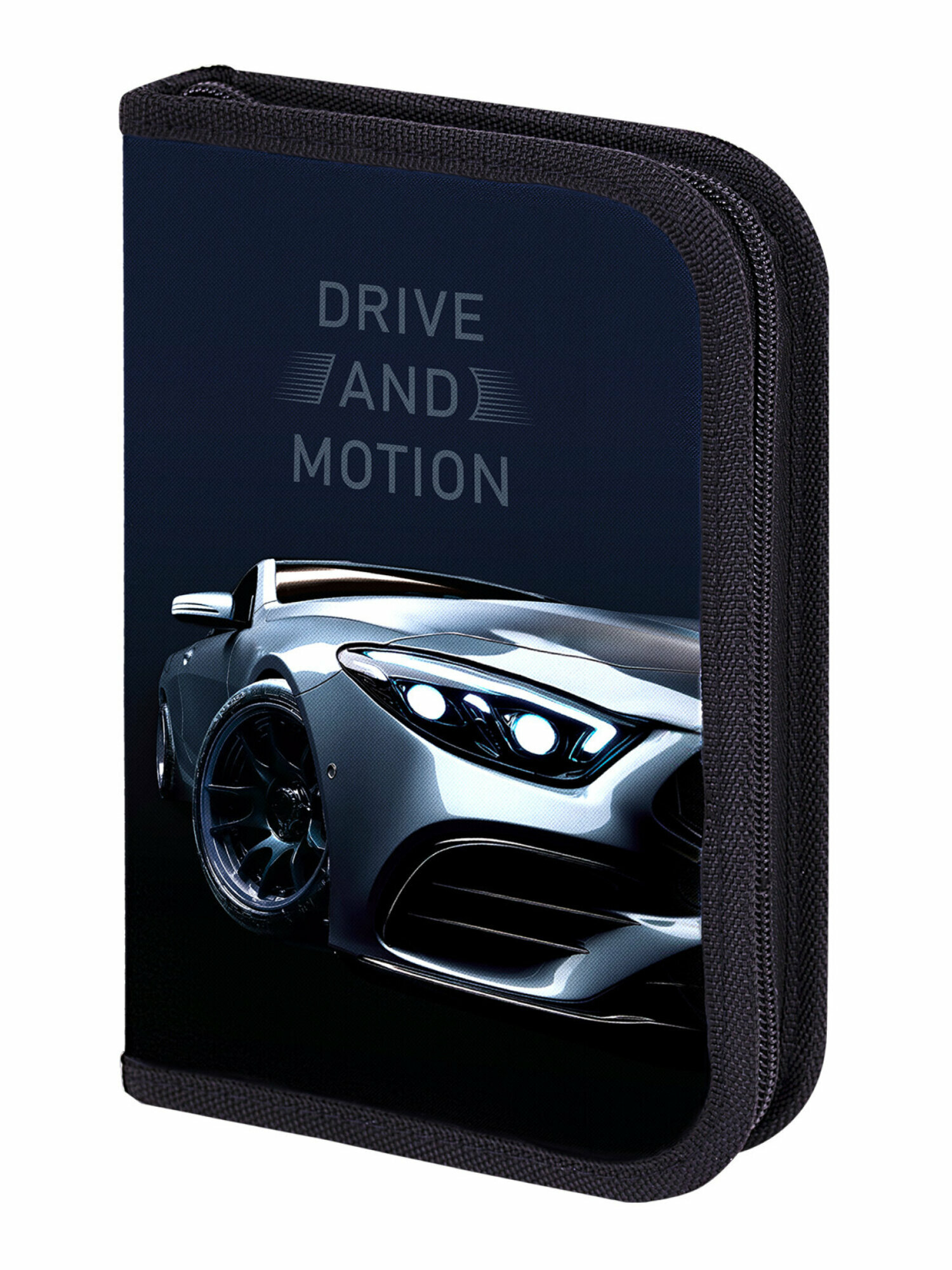 Пенал школьный с наполнением для ручек, карандашей для мальчика / подростка Brauberg, 1 отделение, откидная планка, 24 предмета, 21х14см, 271527