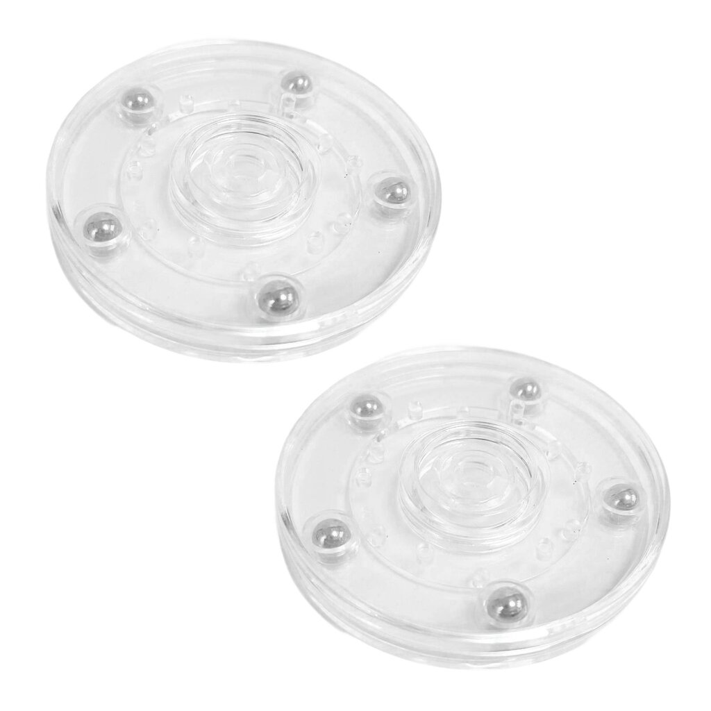 2шт Прозрачные Пластиковые Вращающиеся Органайзеры Для Поворотного Стола Круглая Вращающаяся Пластинчатая Подставка Для Домашнего Офиса Настольные Аксессуары