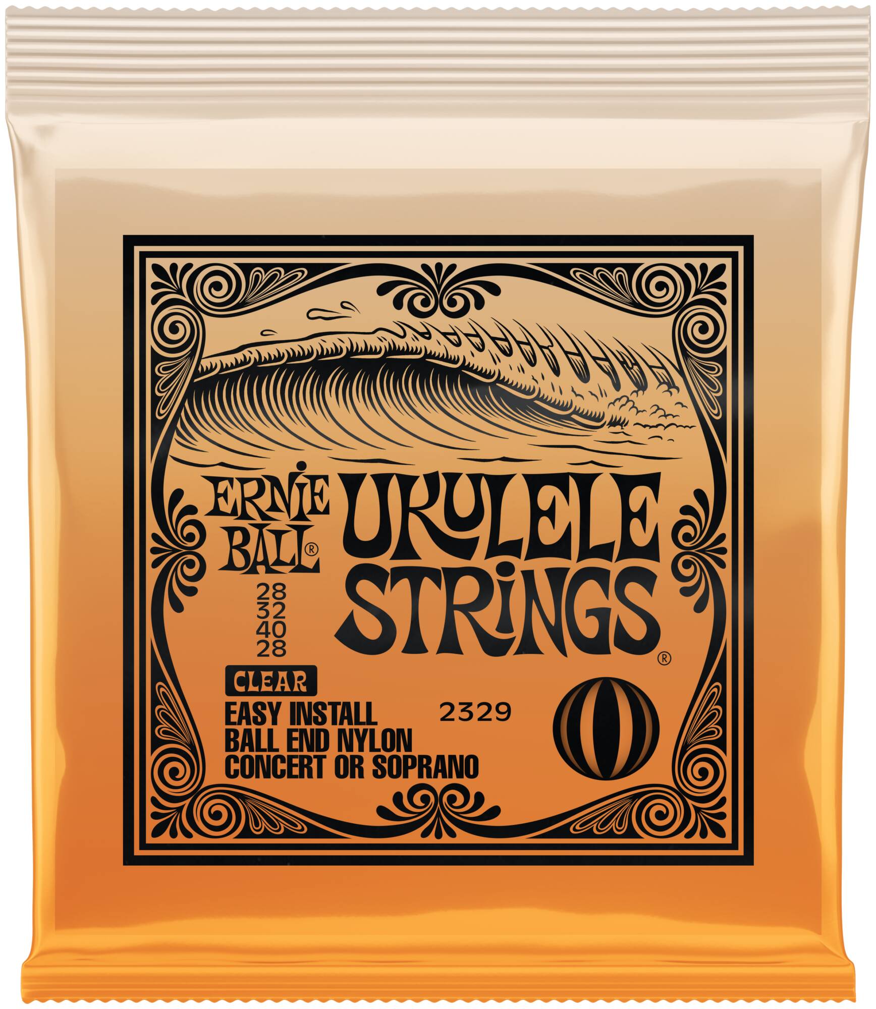 ERNIE BALL 2329 Ball end Nylon 28-40 - Струны для укулеле
