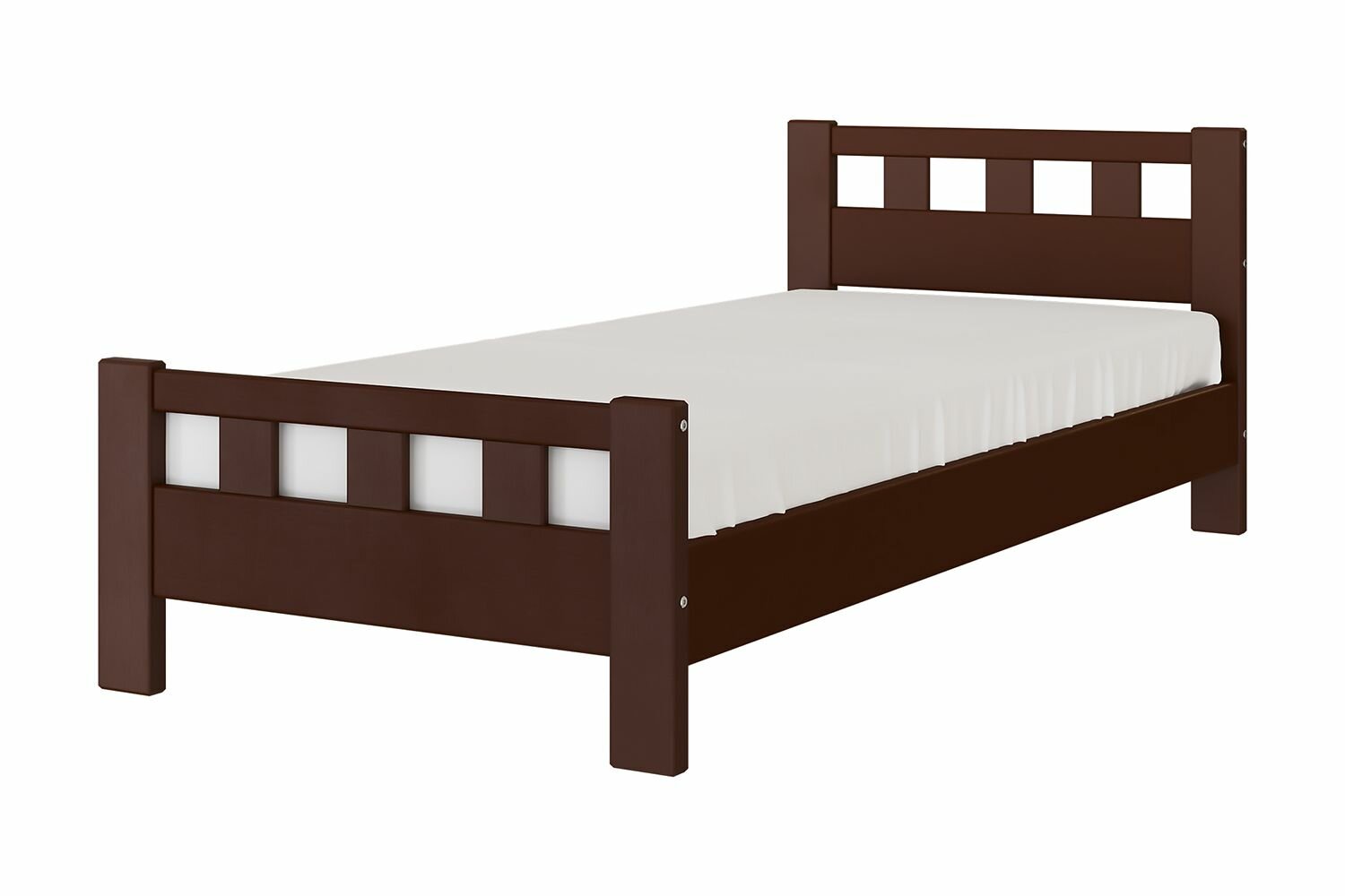 Вероника-2 Кровать Орех 90х200