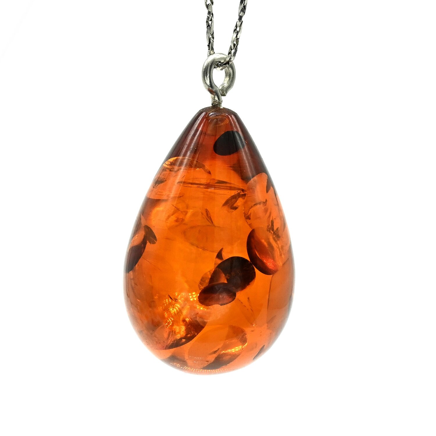 Подвеска, янтарь синтетический