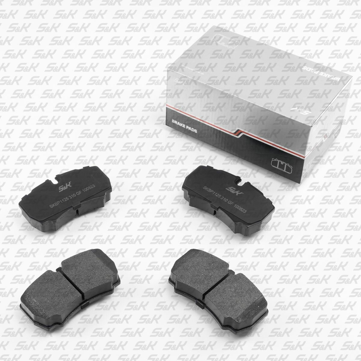 Колодки тормозные задние для Ивеко Дейли 2006-, Форд Транзит 2006- Iveco Daily Ford Transit Артикул SKBP1125 производителя S&K