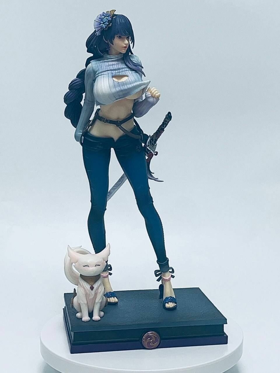 Хентай фигурка из игры Геншин Импакт (Genshin Impact) - Сёгун Райден (Aixlan Raiden Shogun) 31 см