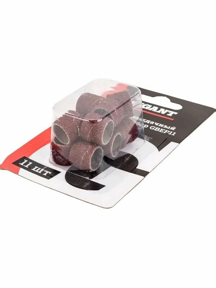 Насадки шлифовальные для гравера 11 шт, 12.7x12.8 мм Gigant GBEP11 наждачный бандаж