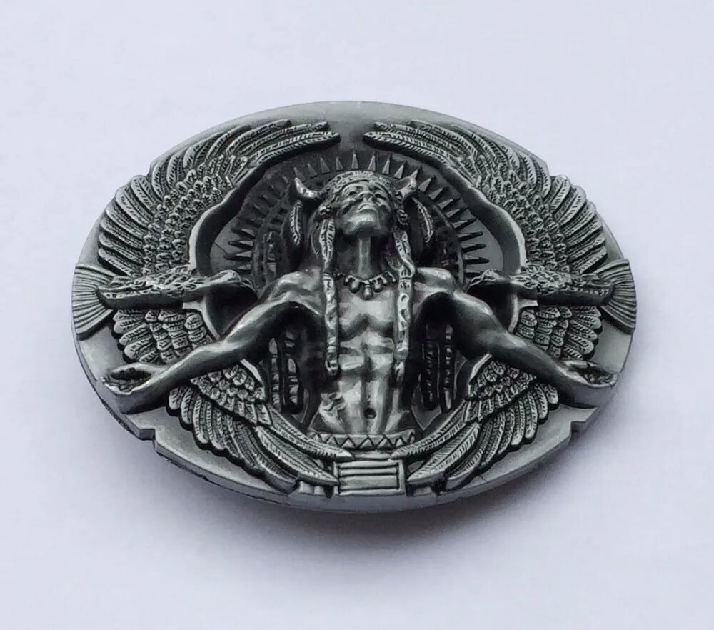 Металлическая пряжка для ремня с орлами