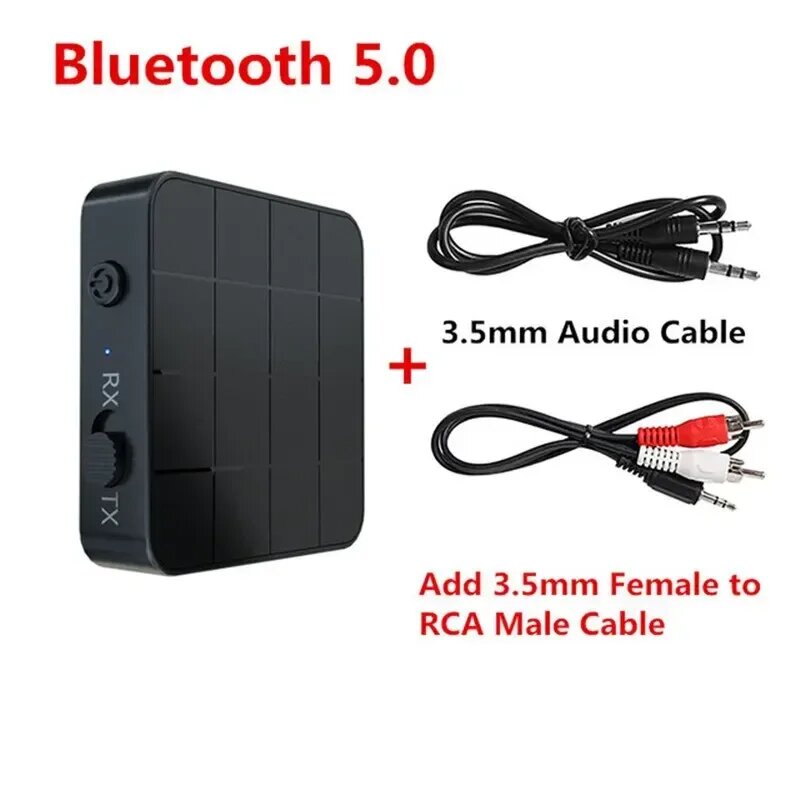 Беспроводной адаптер Bluetooth 5.0 2 в 1 With RCA Cable