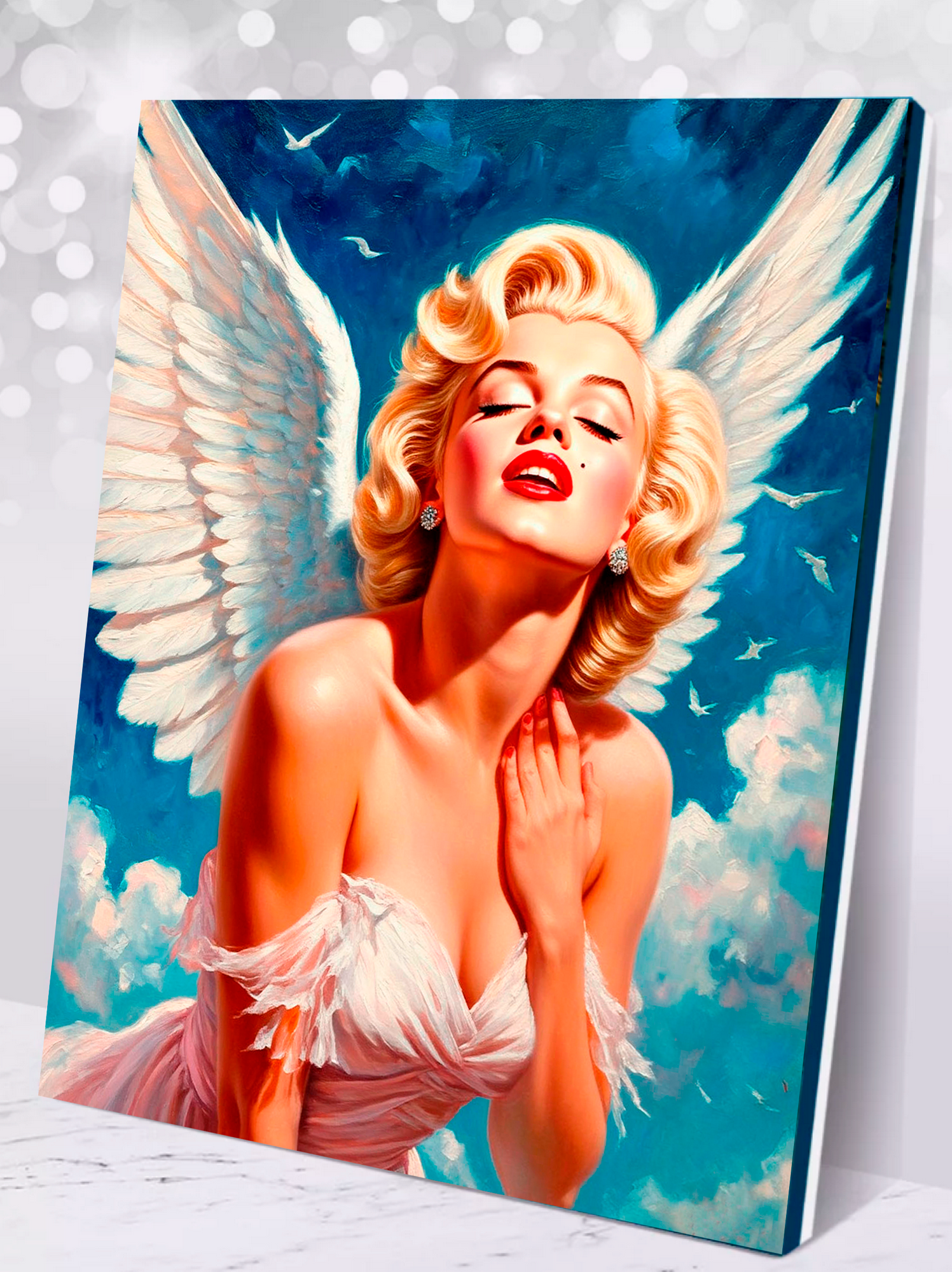 Картина по номерам "Мэрилин Ангел" 40х50 см, хлопковый холст на подрамнике, акрил, Hobby Home