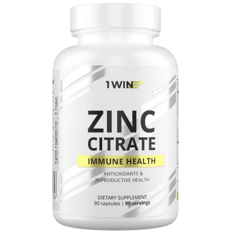 1WIN Цинка цитрат+ / Zinc citrate+ капсулы массой 490 мг 90 шт