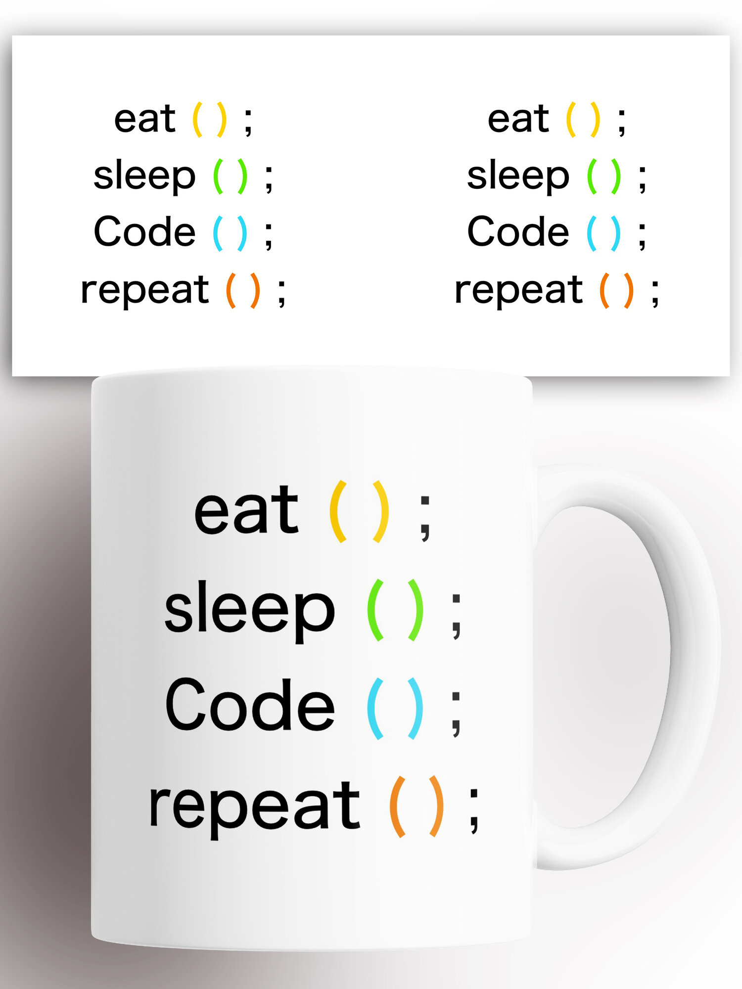 Кружка с принтом Жизнь программиста 330 мл