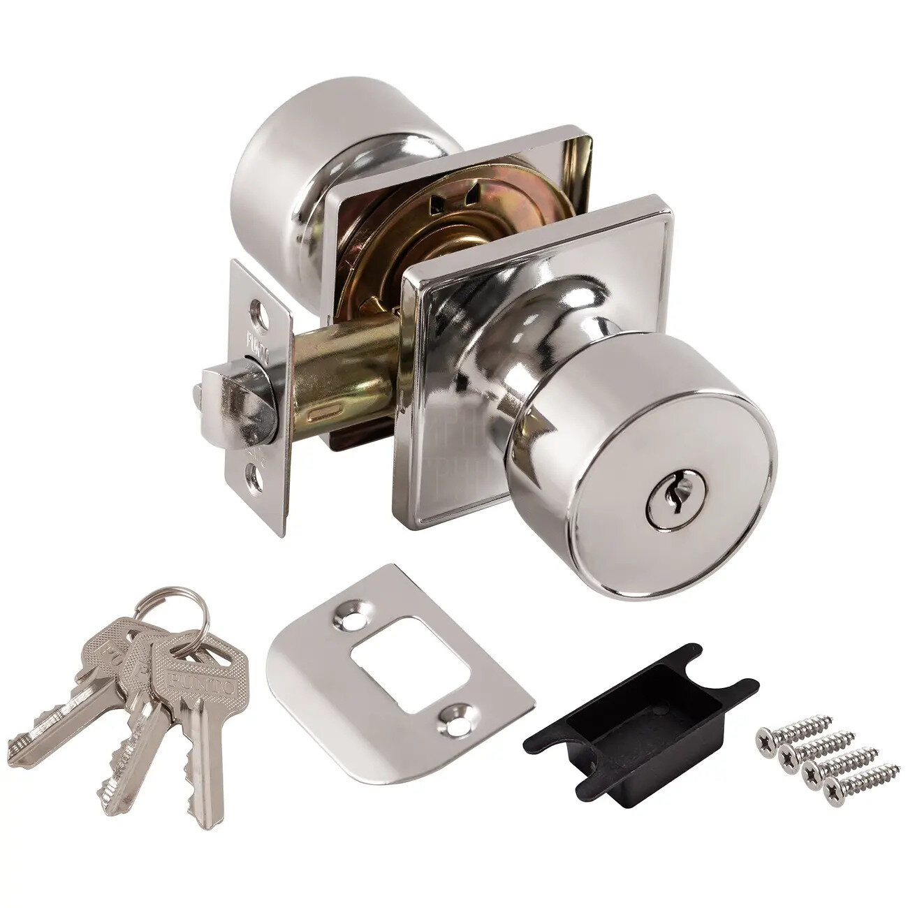 Ручка Punto (Пунто) защелка DK772 (кл./фик.) хром