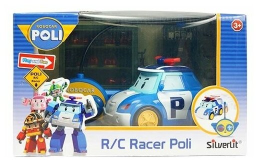Silverlit Поли на радиоуправлении 15 см Robocar Poli, 83187