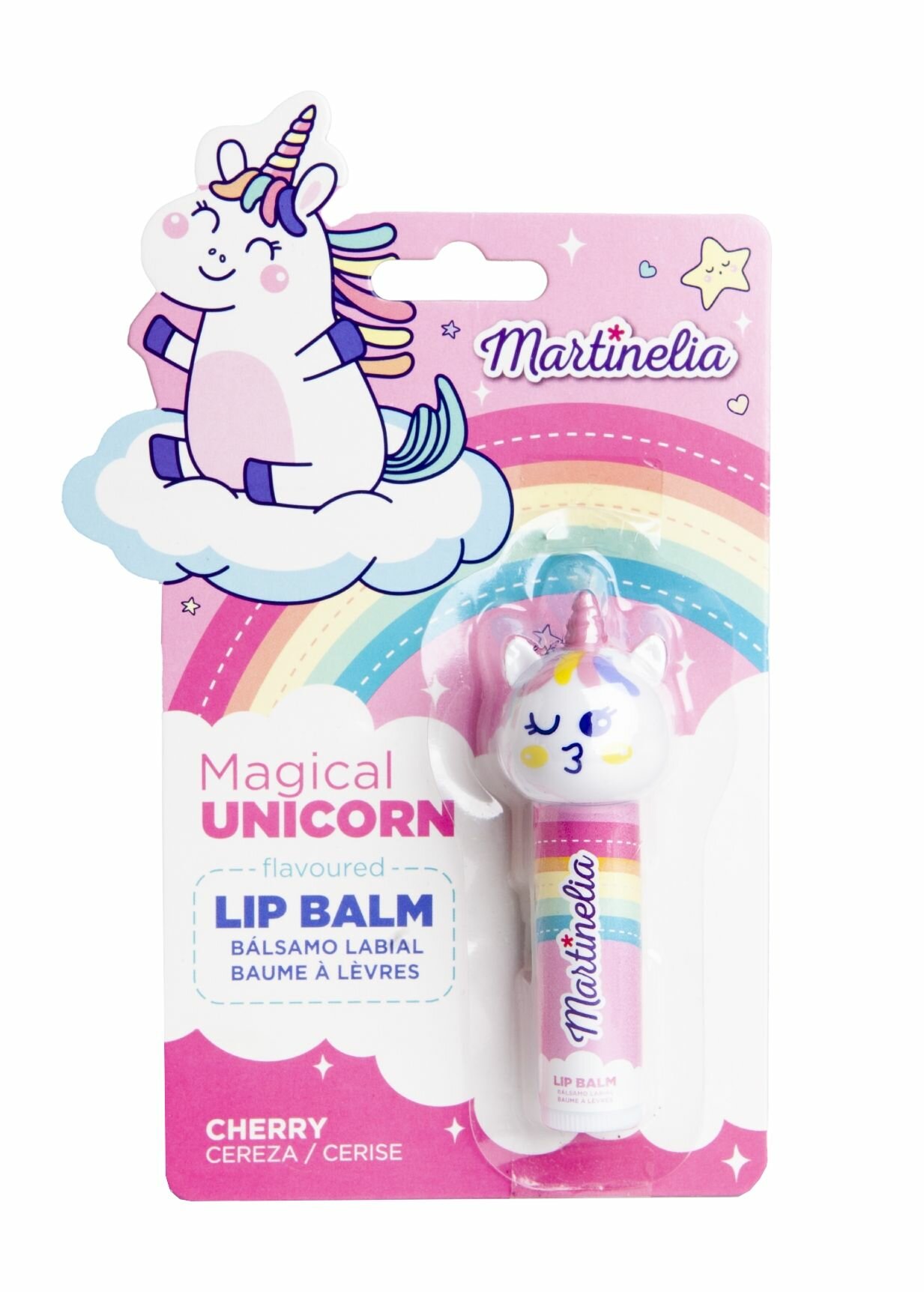 MARTINELIA Бальзам для губ Unicorn со вкусом вишни, 3 г