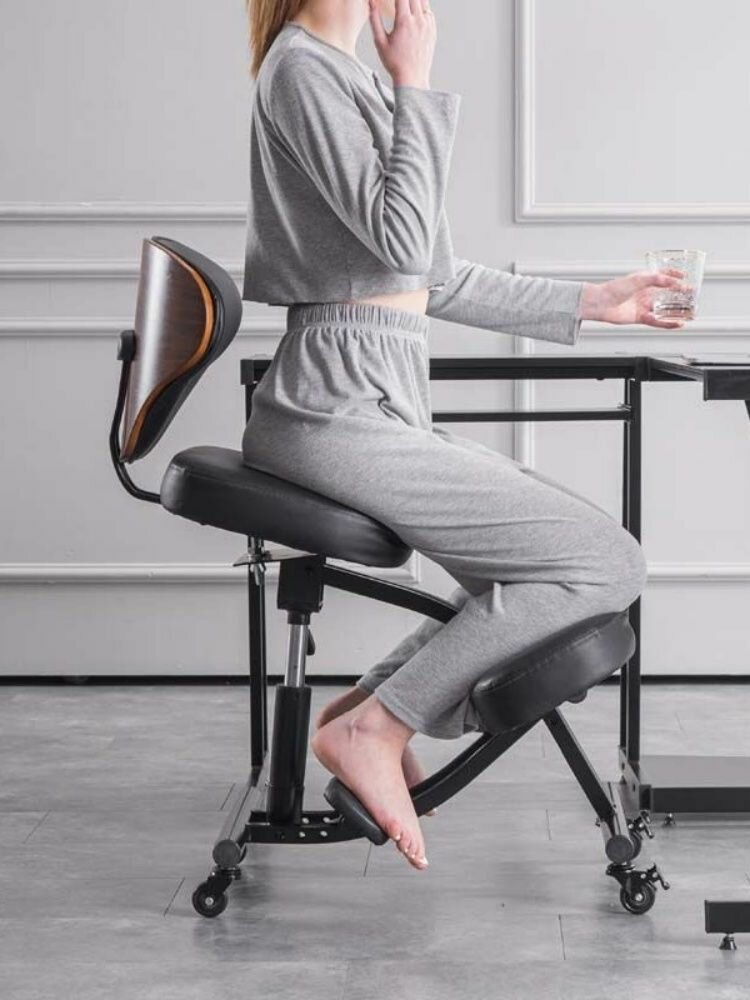 Коленный стул Искусственная кожа Black