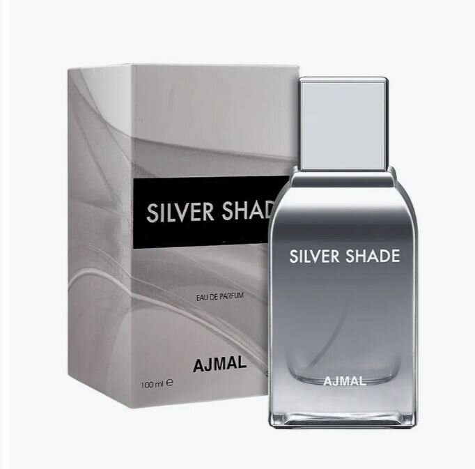 Парфюмерная вода Ajmal "Silver Shade", мужская, древесно-восточные ноты, флакон 100мл