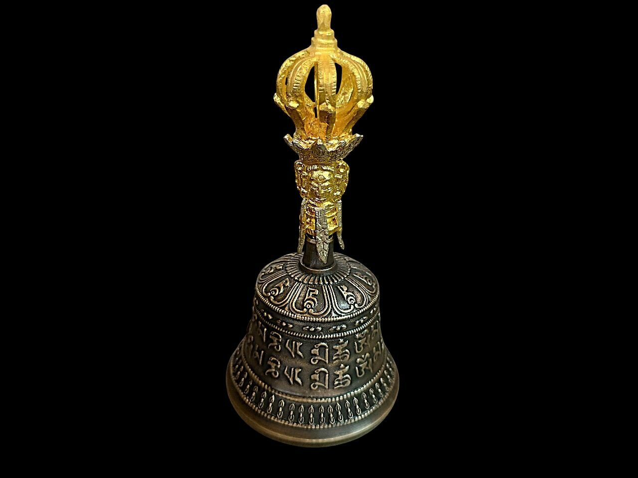 Тибетский колокольчик и варджа - 7 см