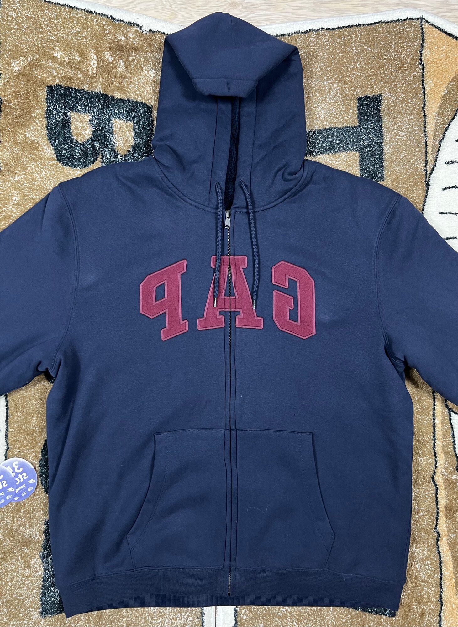 Худи GАP ZIP FLEЕСЕ HООDIЕ BLUE