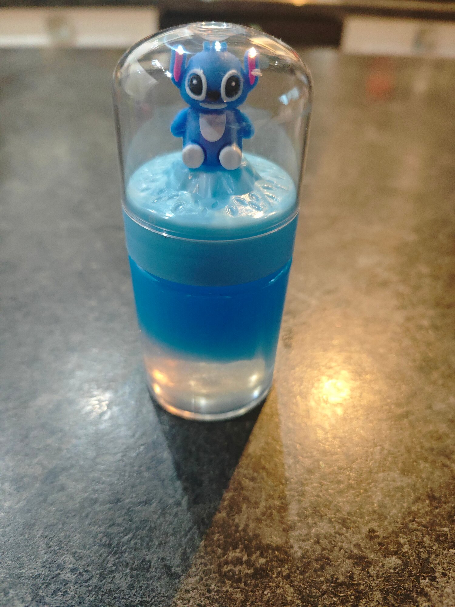 Слайм блестящий, синий, 2-цветный