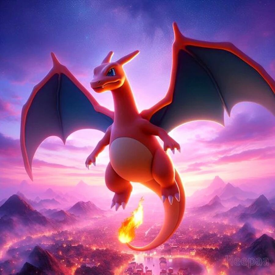 Алмазная картина "Огненный Дракон" алмазная огранка 40х50 см,40X50CM, белый