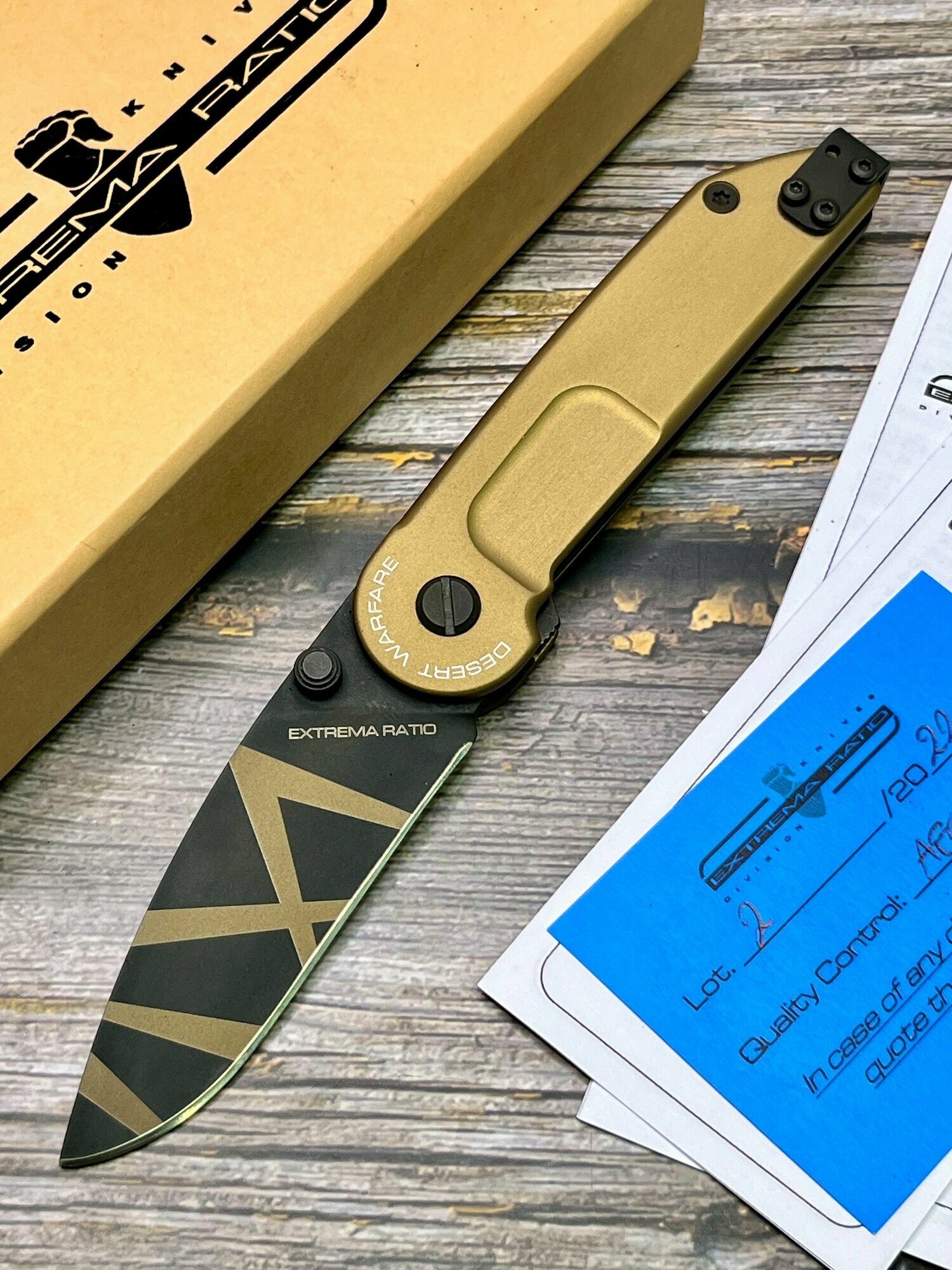 Нож складной Extrema Ratio EX0143DW BF1, Desert Warfare Blade