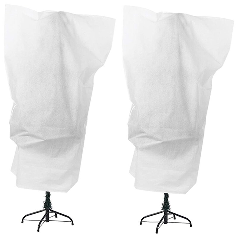 Упаковки больших размеров зимних чехлов для растений с завязками - теплые чехлы для защиты растений, морозостойкое покрывало для защиты растений