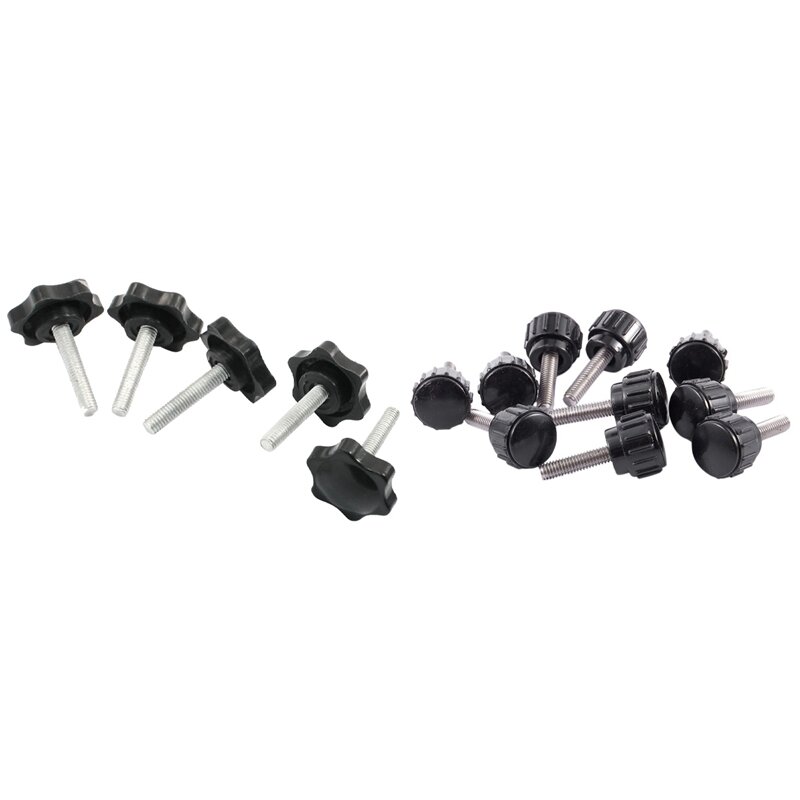 Шт. M6 X 30 мм зажимная ручка в форме сливы с диаметром головки 25 мм и 10 шт. M4 X 15 X 15 мм черные зажимные ручки