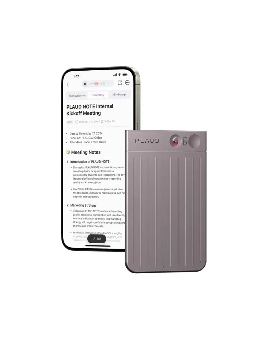 Диктофон Plaud Note с chatgpt 4.0 Starlight