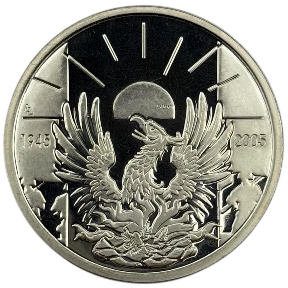 Бельгия 10 евро 2005 г. (60 лет освобождению) (Proof)