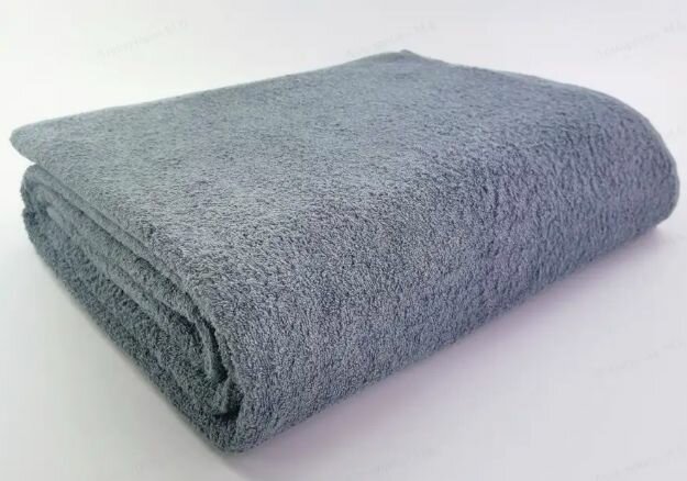 Простыня махровая 155x220 cм Хлопок 100% 430г/м2 Серый