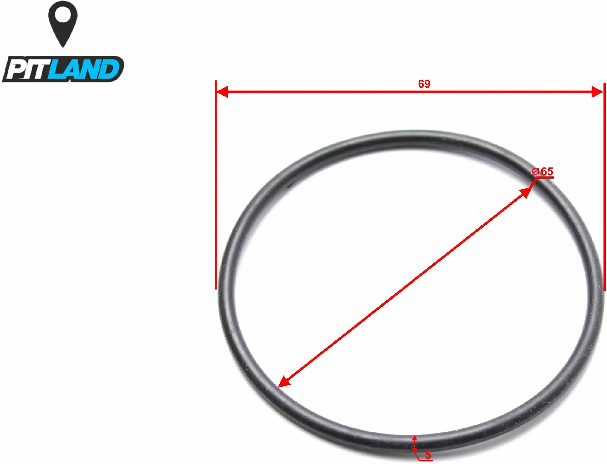 Кольцо уплотнительное O-RING 63x3 на мотоцикл, питбайк, эндуро.