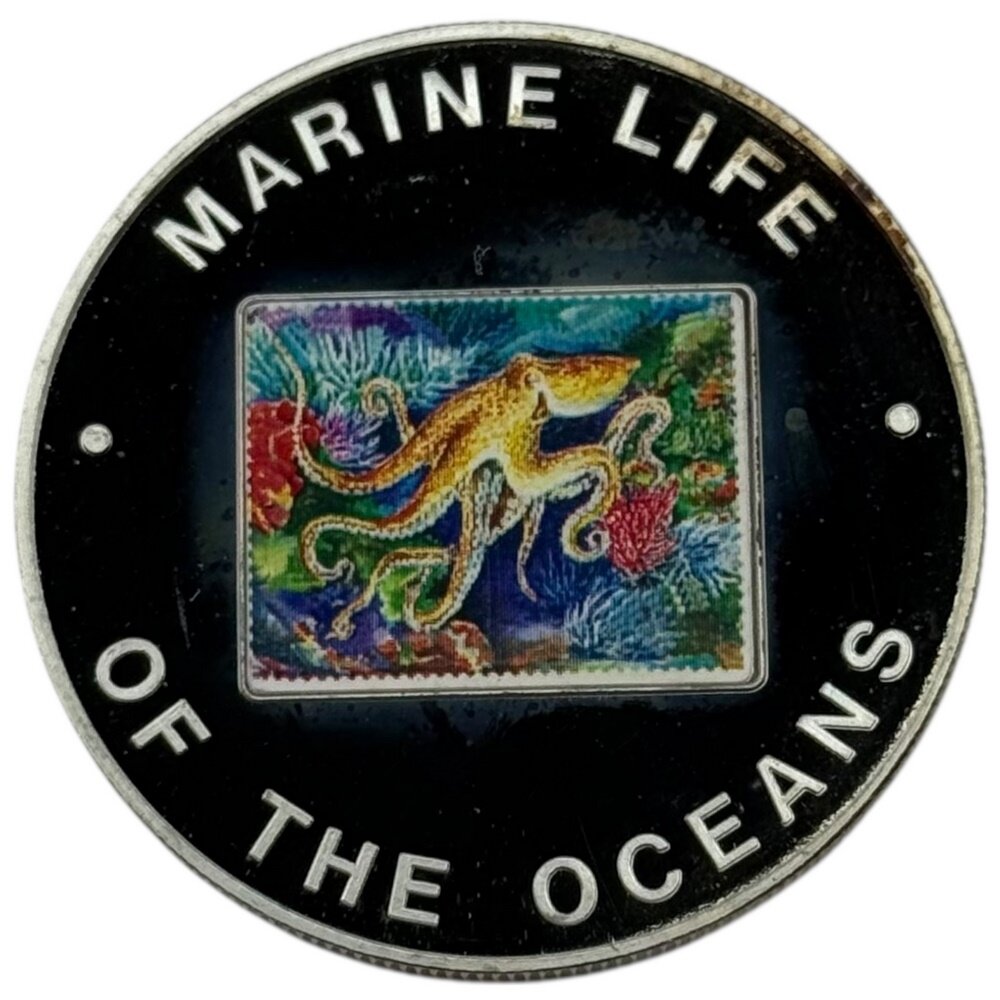 Уганда 1000 шиллингов 2002 г. (Морская жизнь - Осьминог) (Proof)