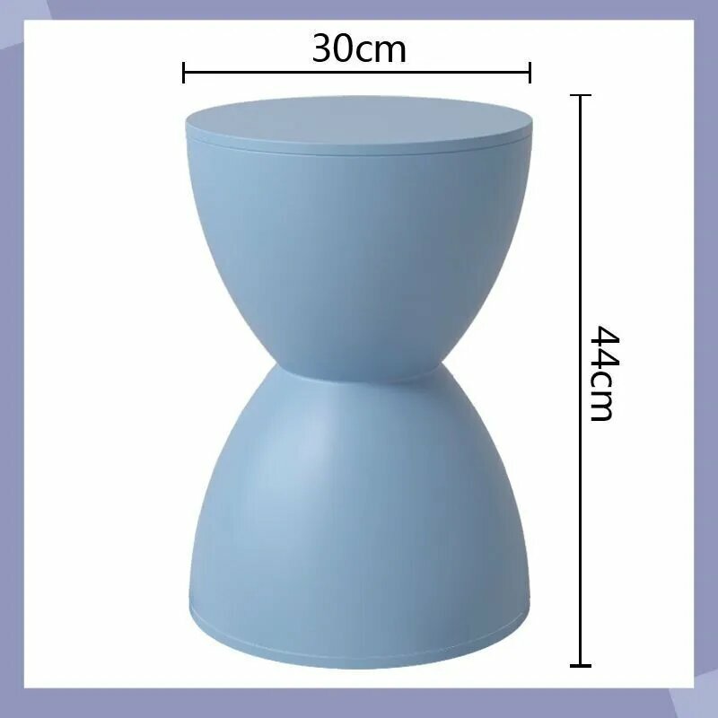 Табурет, 1 шт, Цилиндр, Сосна,30,43,30, Табурет, Голубой, Голубой,8p1817453448