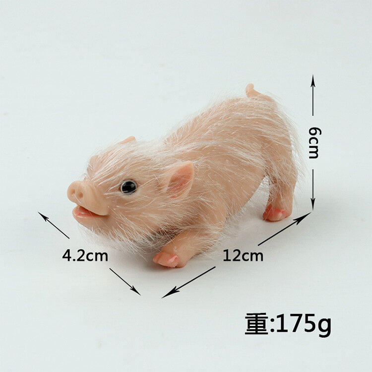 Полноразмерная силиконовая игрушка новорожденный поросенок, dot pig