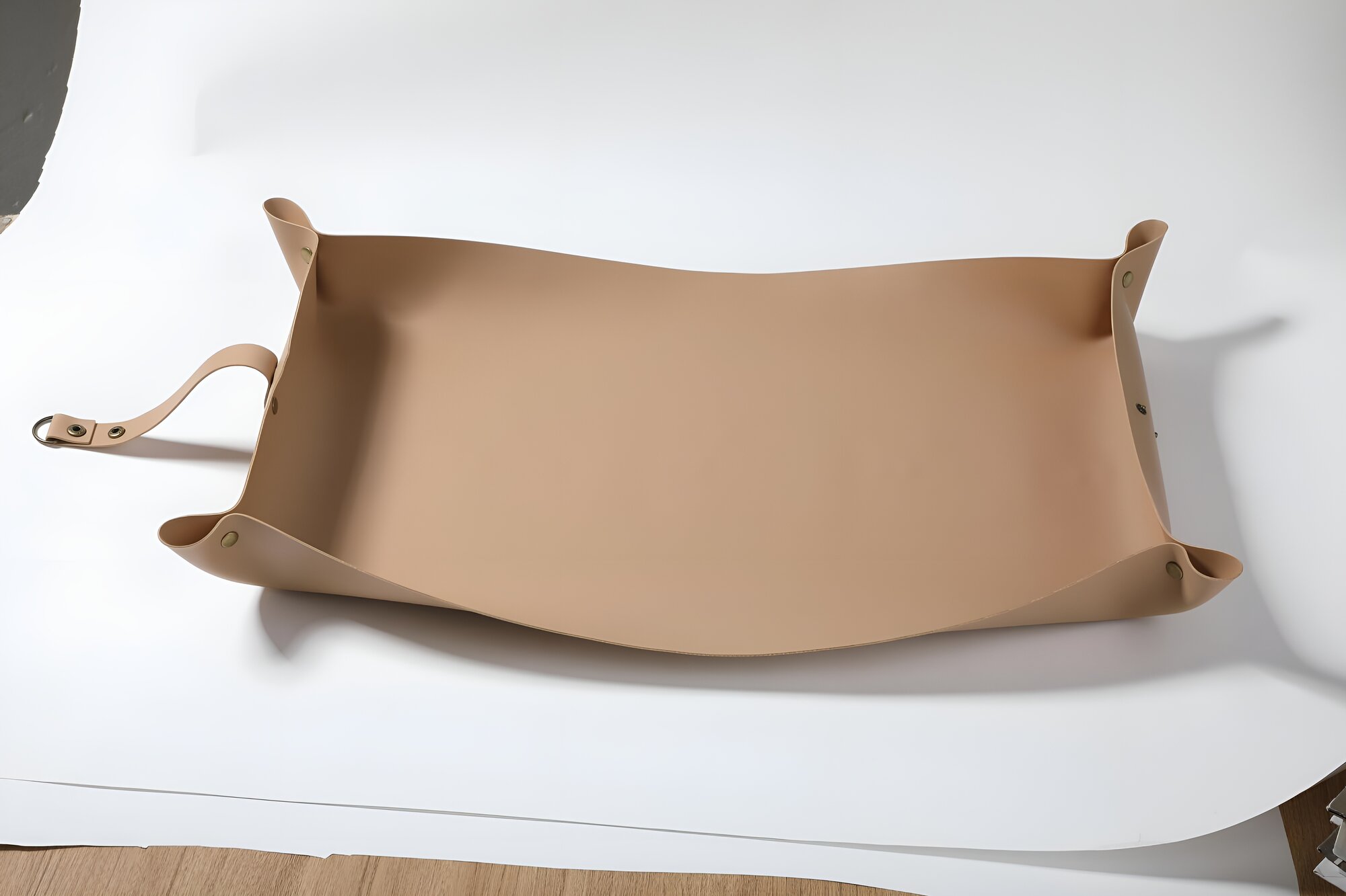 Коврик для пересадки цветов, рассады и растений, водонепроницаемый, с ремешками, 76х45 см, цвет бежевый