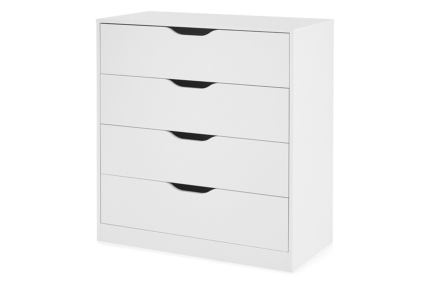 Комод для одежды Нордик 90х99,1х44 см, 4 ящика, цвет белый гладкий